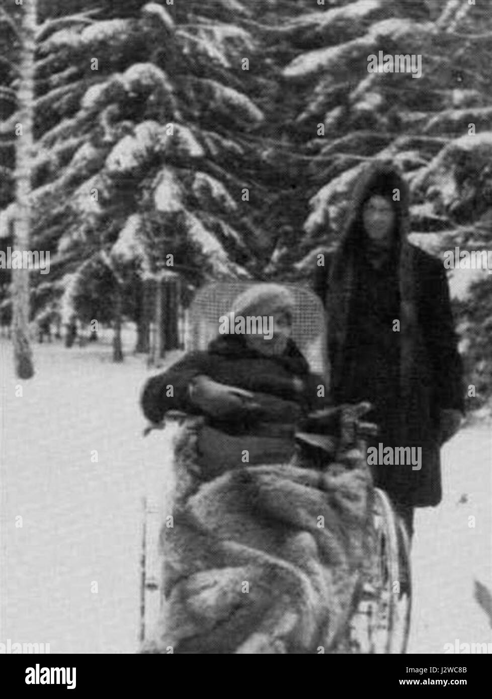 This photograph from January 1, 1924, captures Lenin in his wheelchair ...