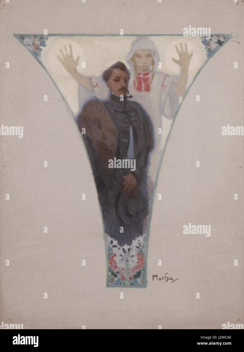 A study or sketch related to the Obecni Dum, which is a notable ...