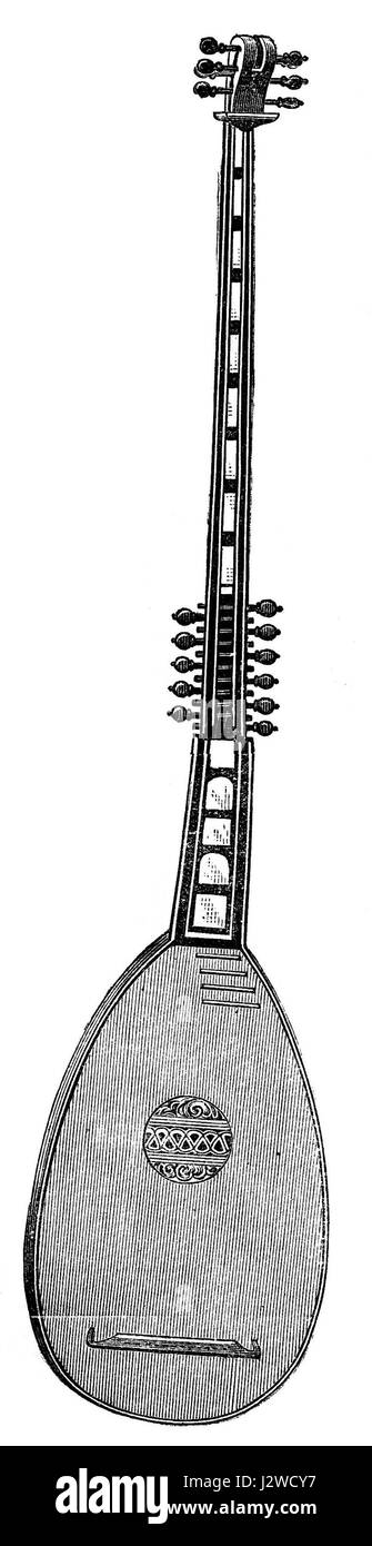 Drawing the lute Black and White Stock Photos & Images - Alamy