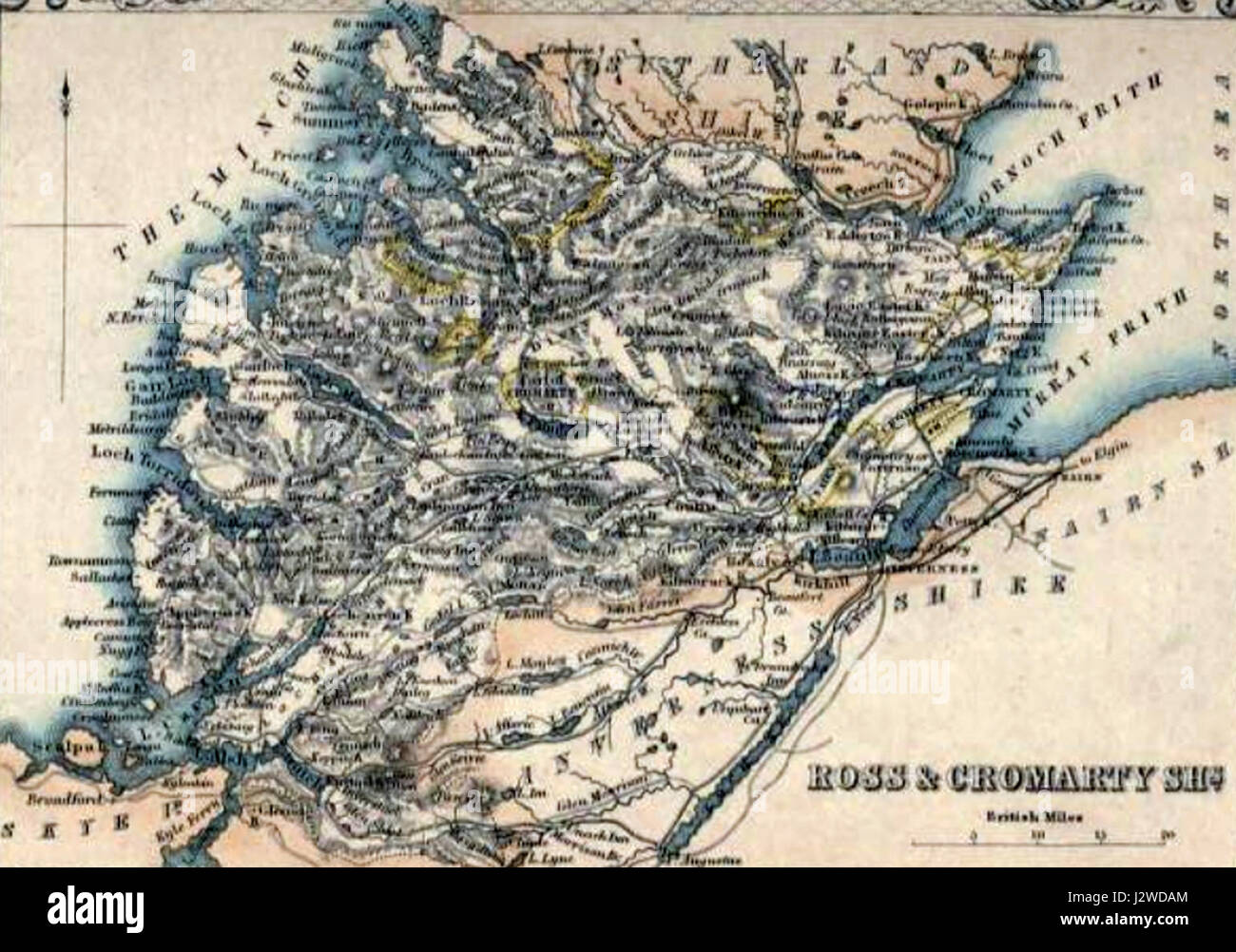 1861 ROSS & CROMARTY SHIRES Stock Photo - Alamy
