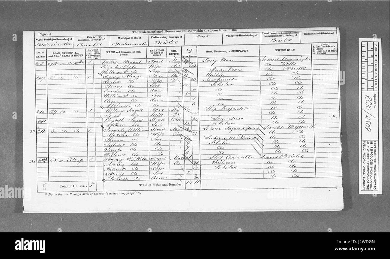 1871 census hi-res stock photography and images - Alamy