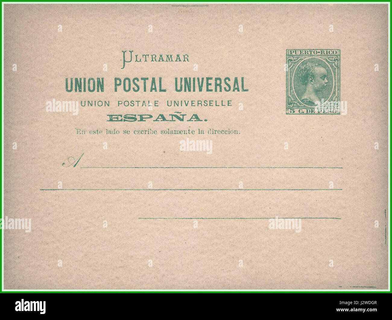 Puerto rico post card hi-res stock photography and images - Alamy