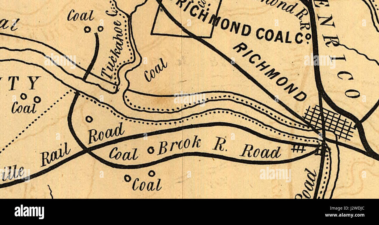 Chesterfield map hi-res stock photography and images - Alamy