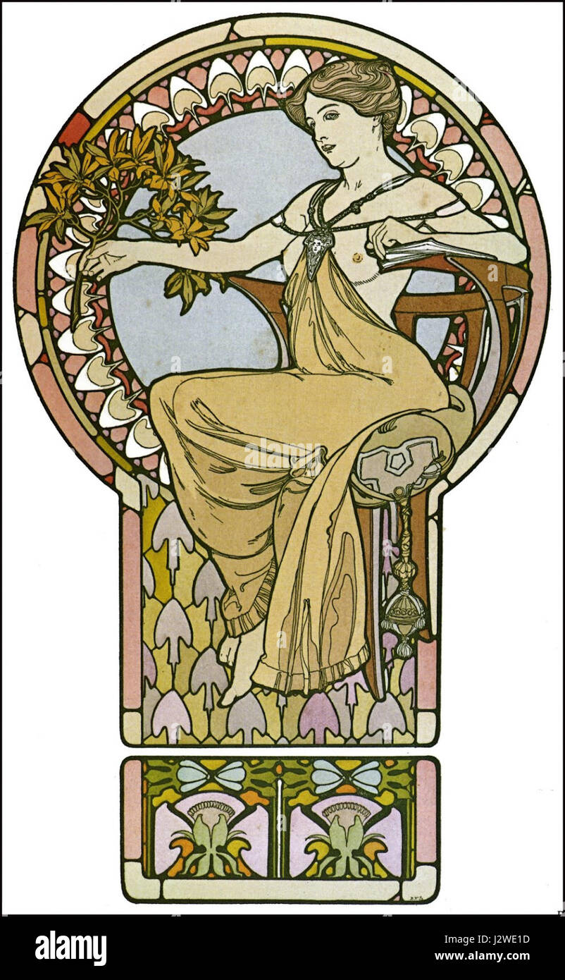 This refers to the 1901 publication of '48 Mucha Documents Decoratifs ...