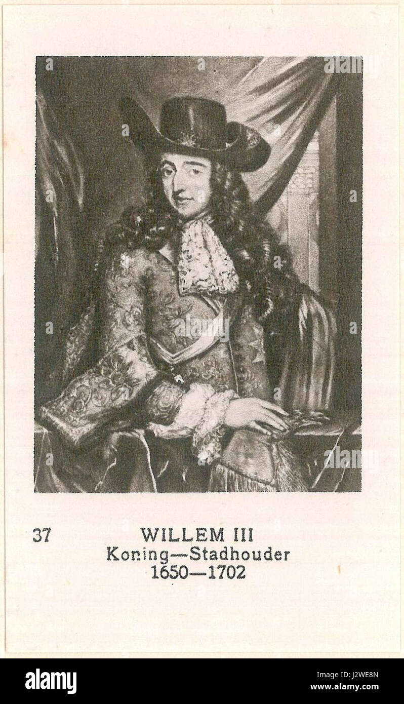 Portrait of Willem III, King and Stadtholder from 1650 to 1702 ...