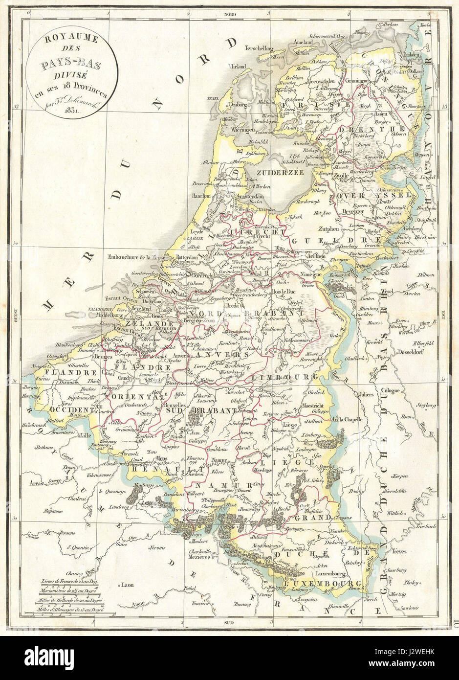 This 1832 map by Delamarche provides a detailed geographical ...