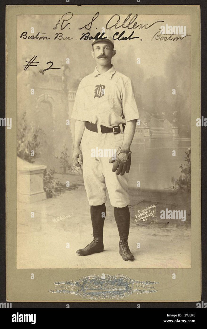 This 1897 photograph by Elmer Chickering captures the Boston Beaneaters ...