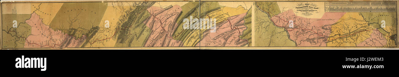 A historical reference to the Pennsylvania Railroad (PRR) in 1855 ...