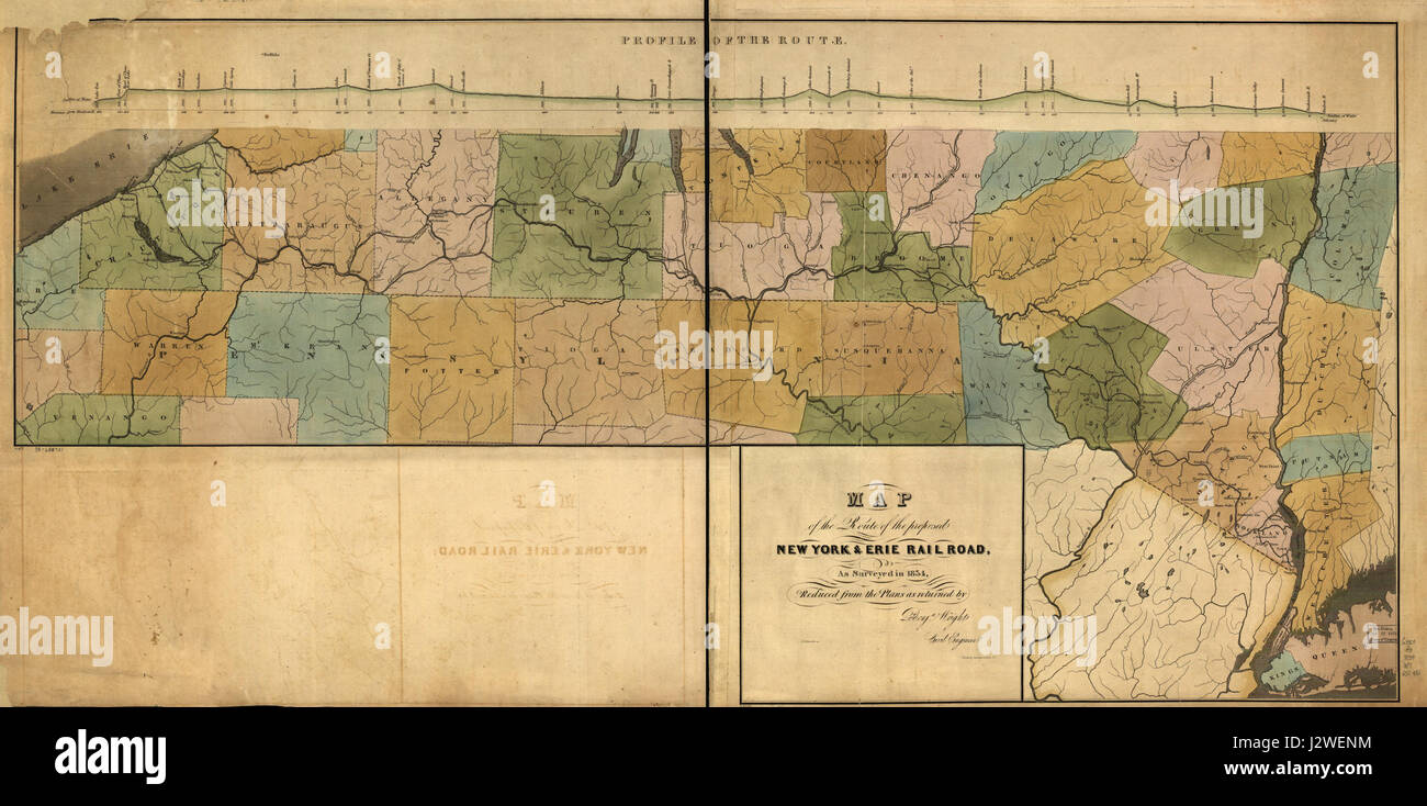Old map of erie hi-res stock photography and images - Alamy