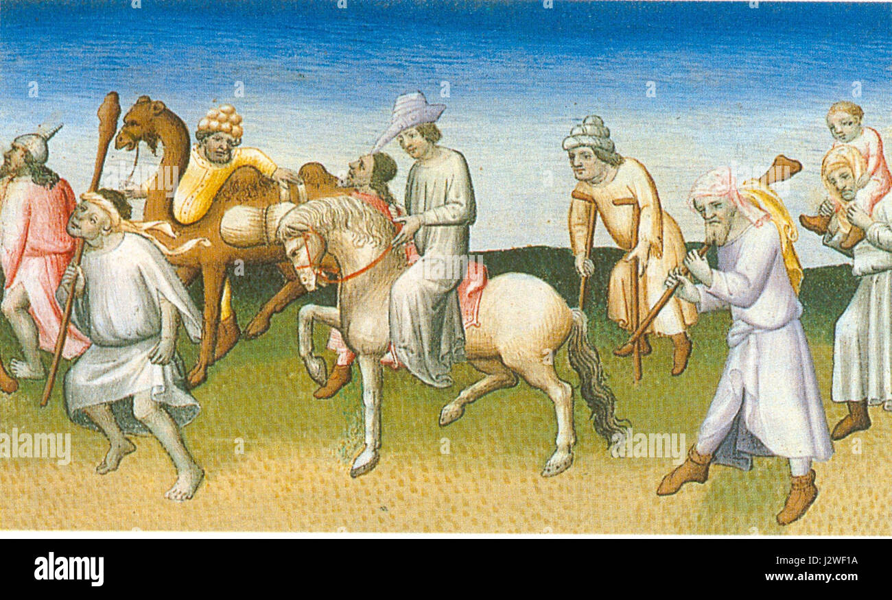 This title likely refers to a group of pilgrims traveling to the Holy ...