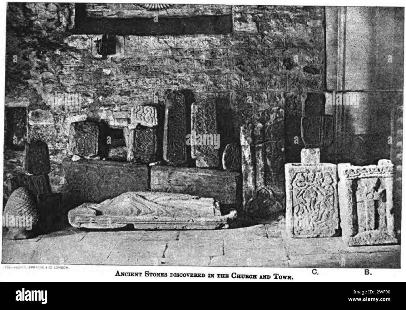 This image depicts the St. Mary and St. Cuthbert Stones, likely ...