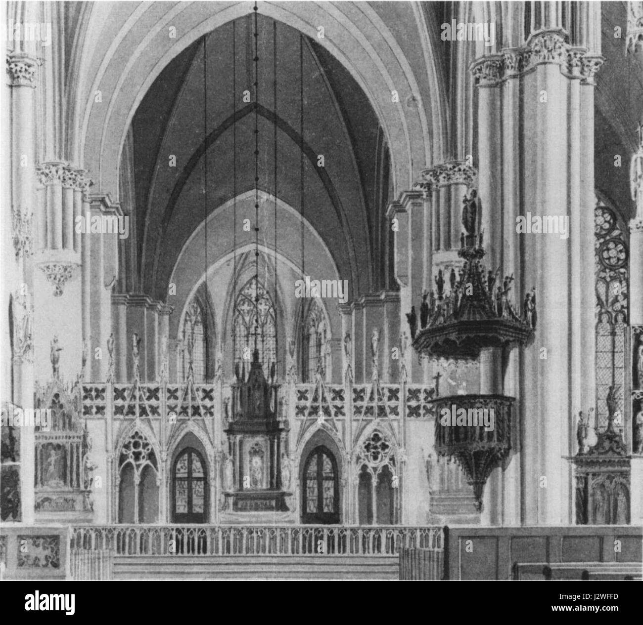 A historical artifact related to the Mindener Dom in Minden, Germany ...