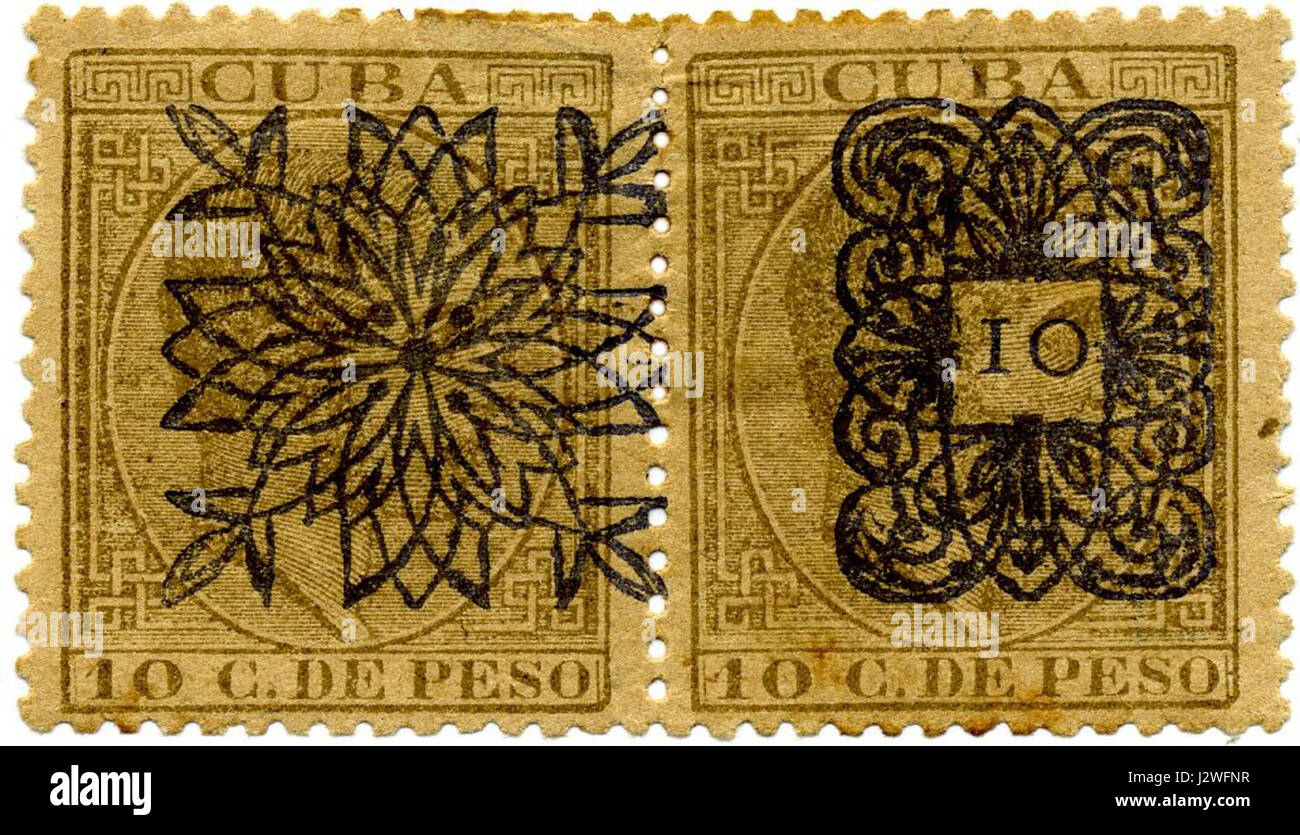 Vintage cuba stamp hi-res stock photography and images - Alamy