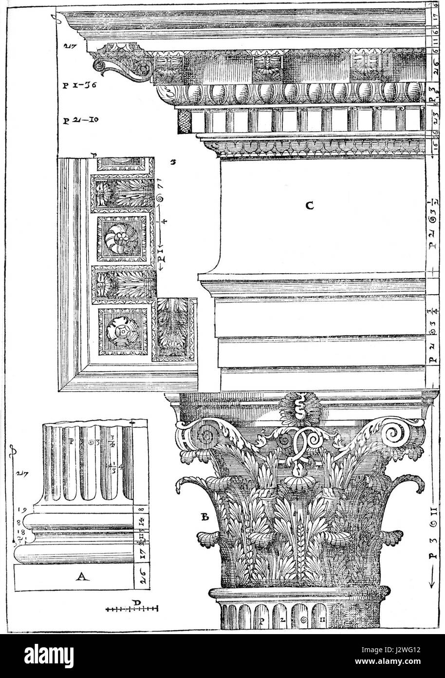 Palladio drawing hi-res stock photography and images - Alamy