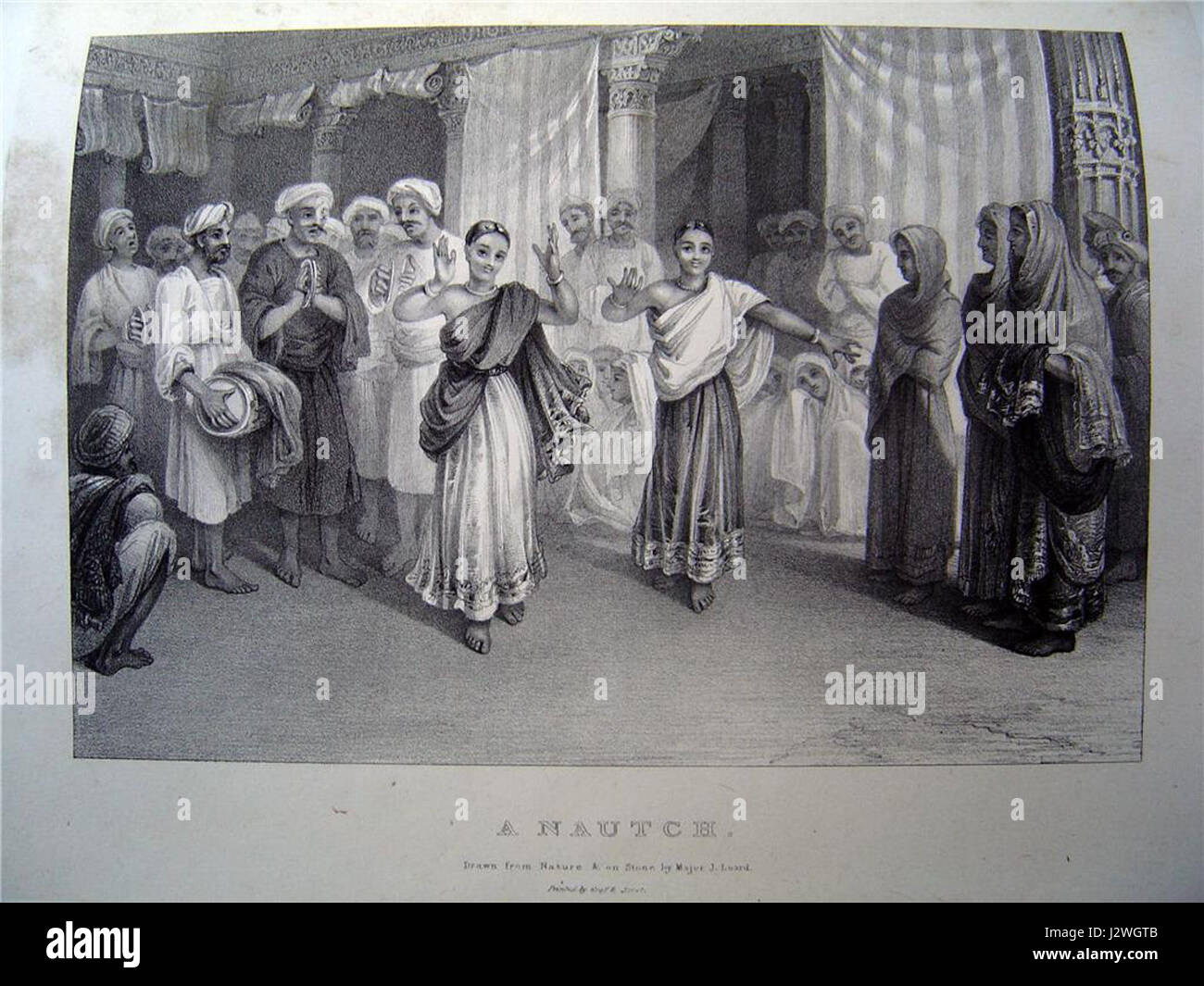 A Nautch from 'Views in India Stock Photo - Alamy