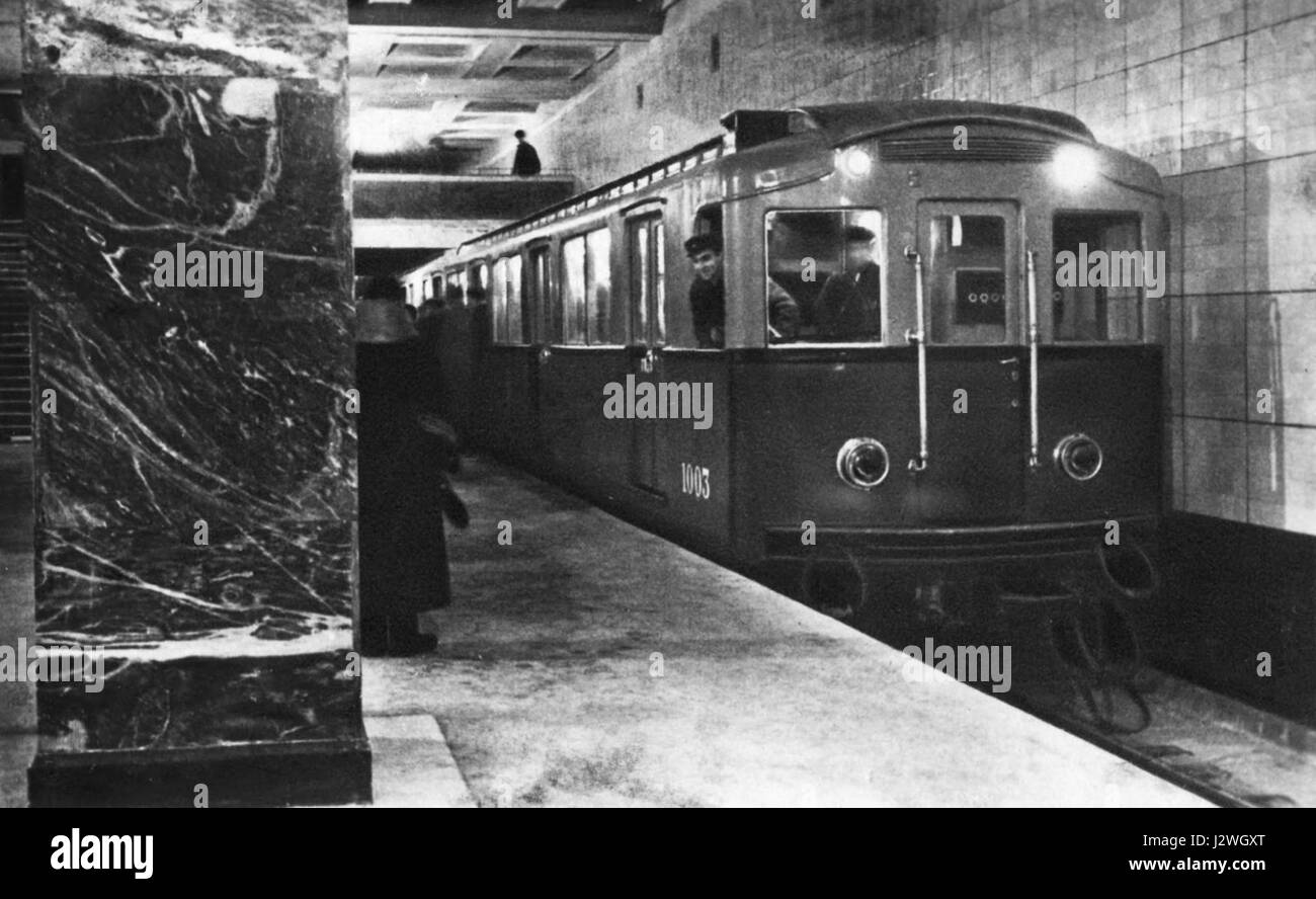 Russian commuter train Black and White Stock Photos & Images - Alamy