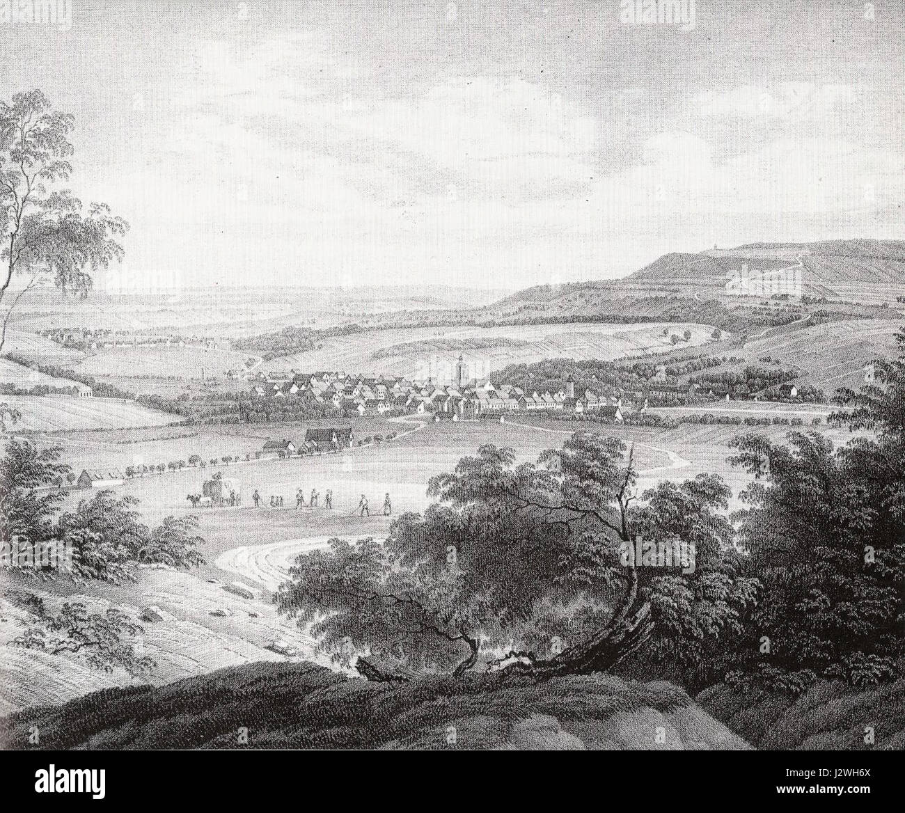 Aalen, a city in Germany, was depicted in a historical context in 1840 ...