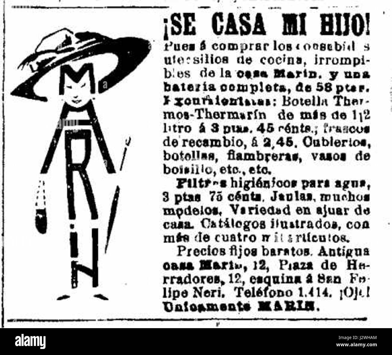 Early 20th century advertising hi-res stock photography and images - Alamy