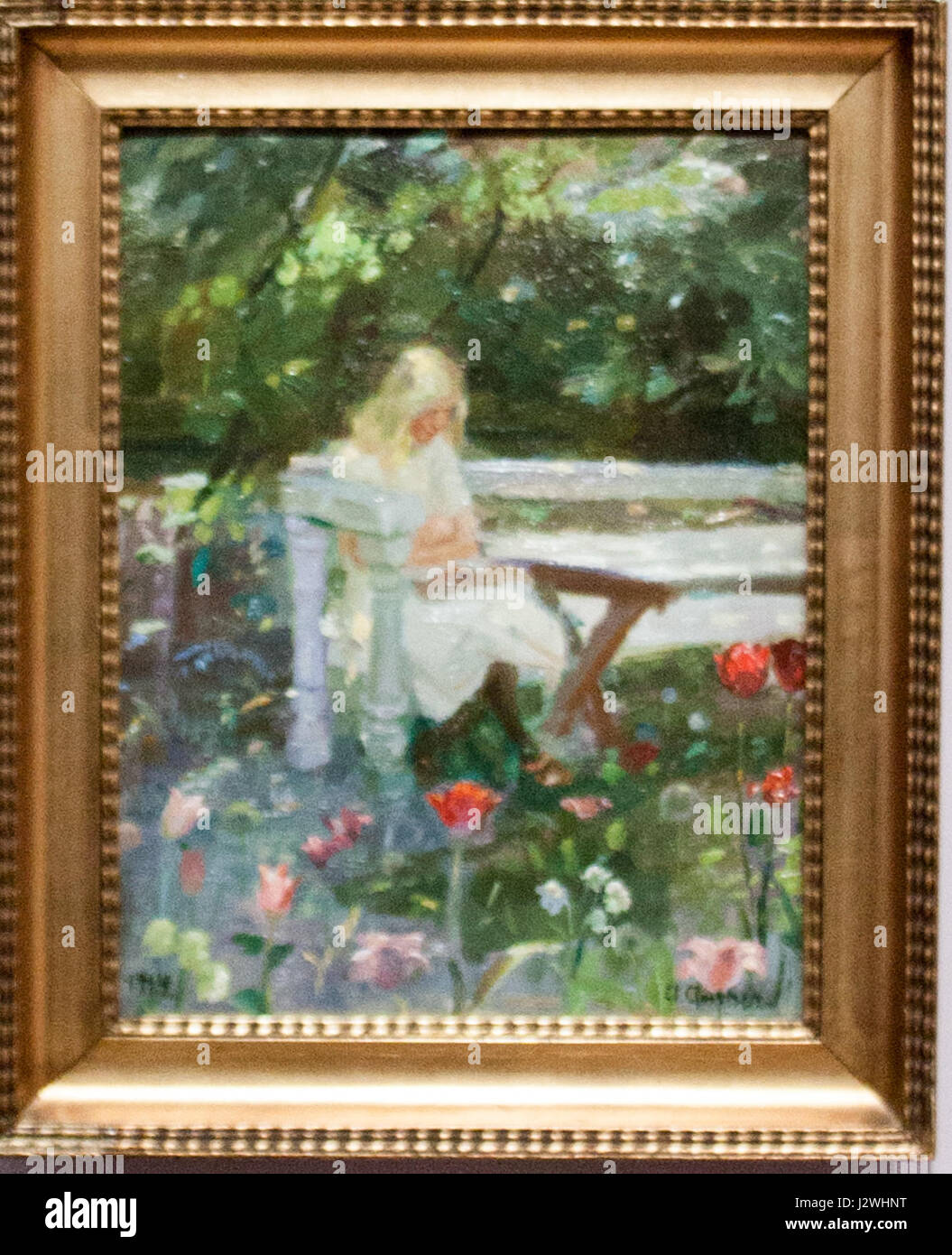 Anna Ancher's painting 'A Girl in the Garden in Summertime' captures ...