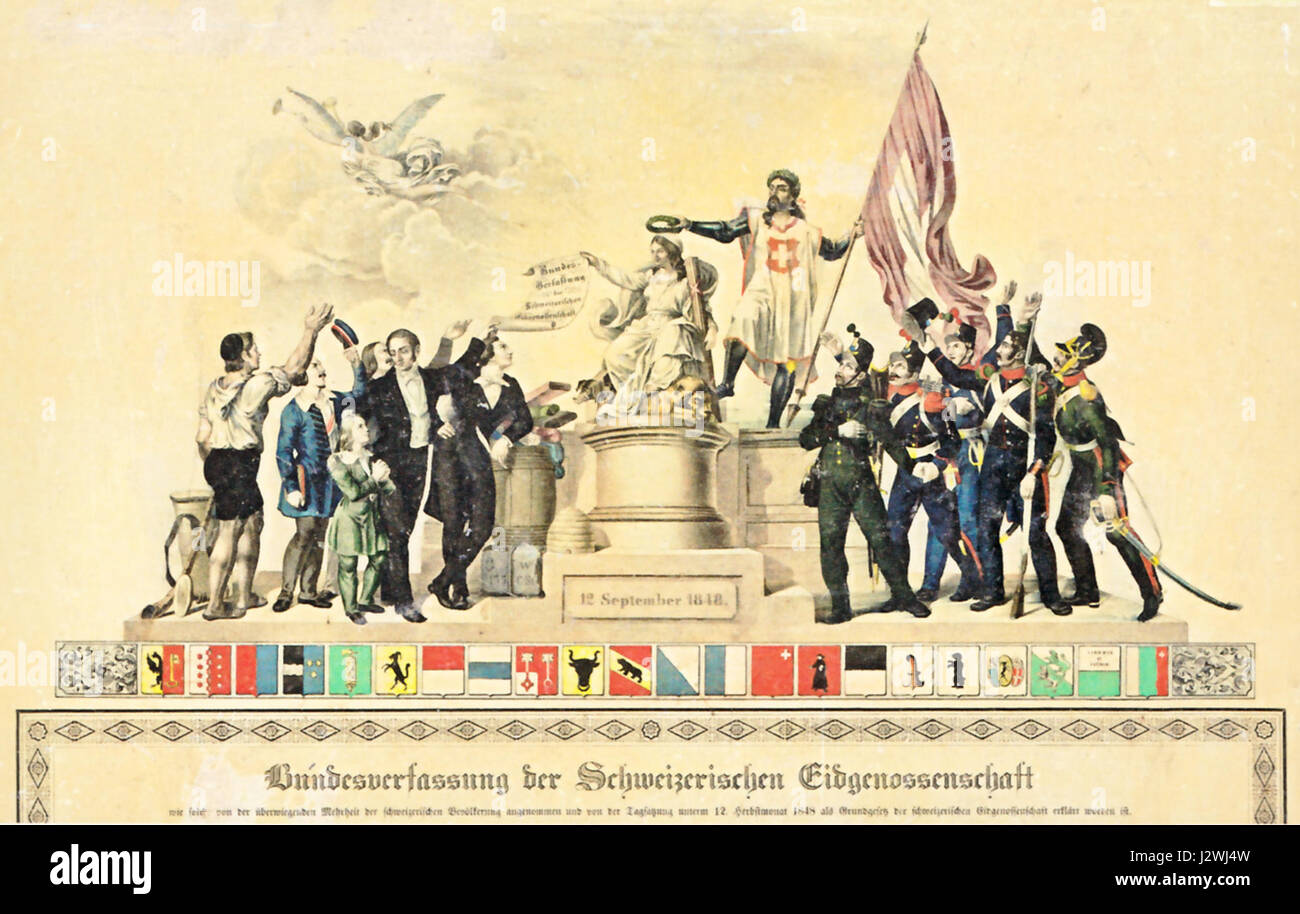 The Bundesverfassung of 1848 was the Swiss Federal Constitution, which ...