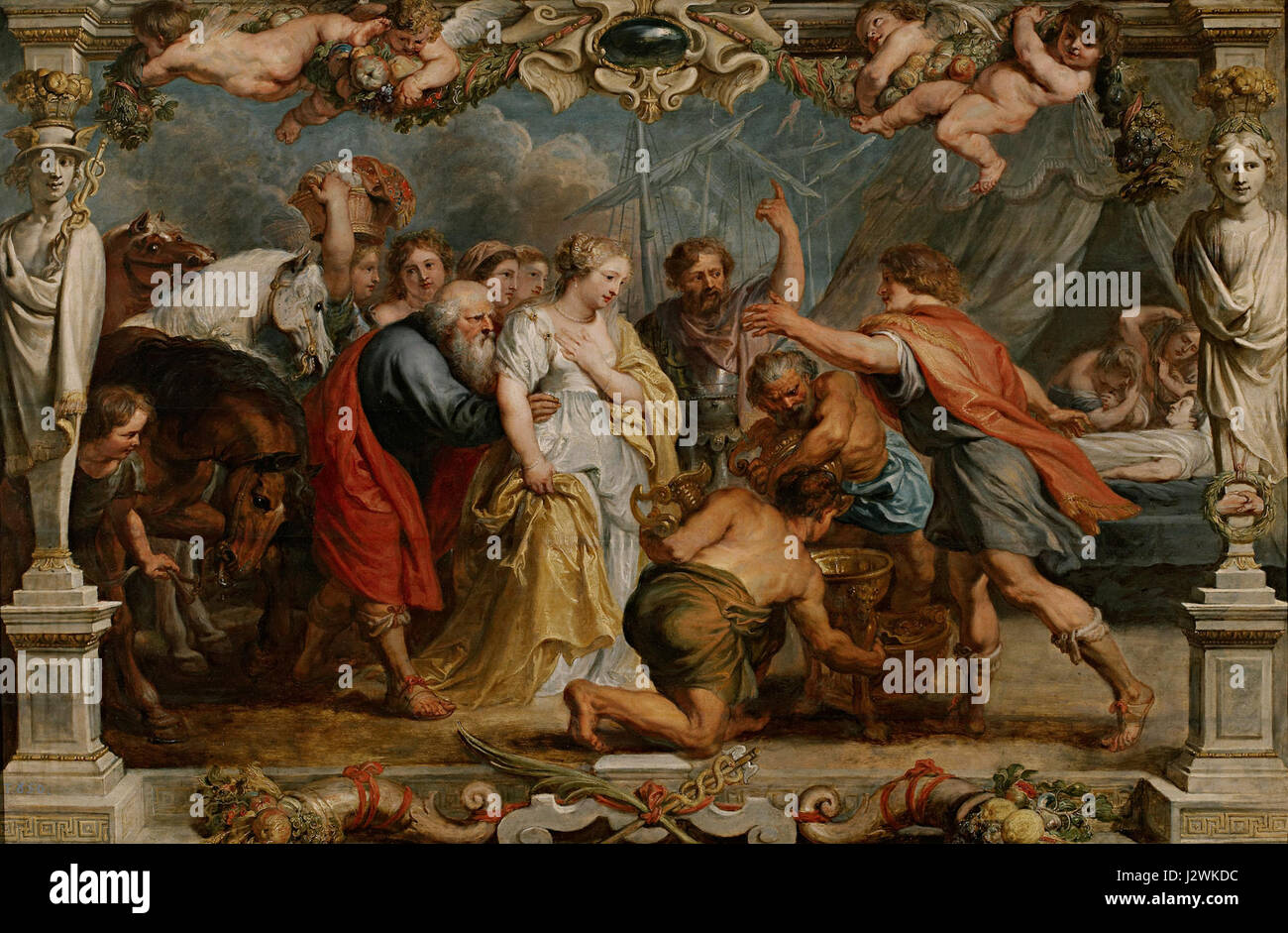 The *modello* (study) of *Briseis Restored to Achilles* captures a key ...