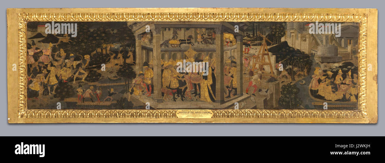 This painting by Apollonio di Giovanni, 'Aeneas at Carthage,' was ...