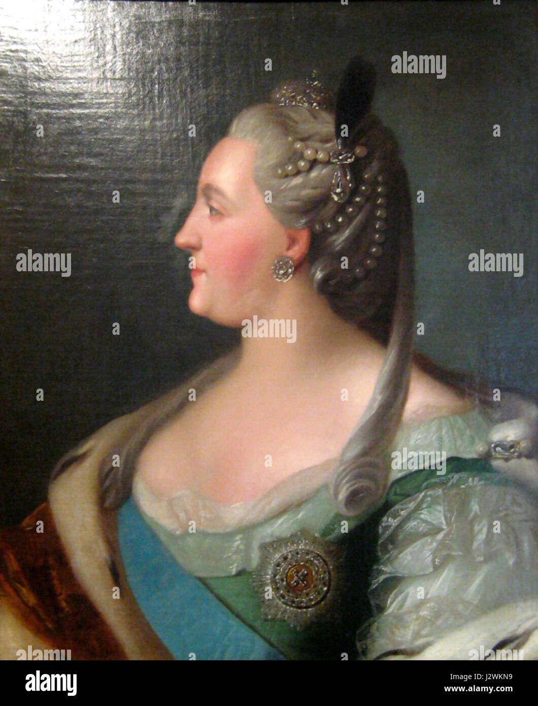 This portrait of Catherine II, housed at the Tropinin Museum, captures ...