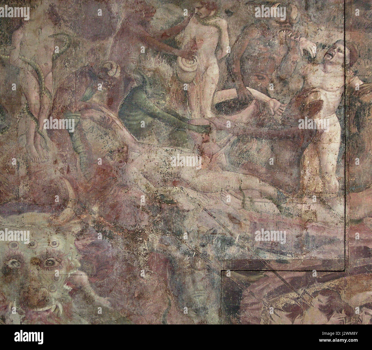 Bonamico Buffalmacco's 'Inferno' details the vivid scene of devils ...