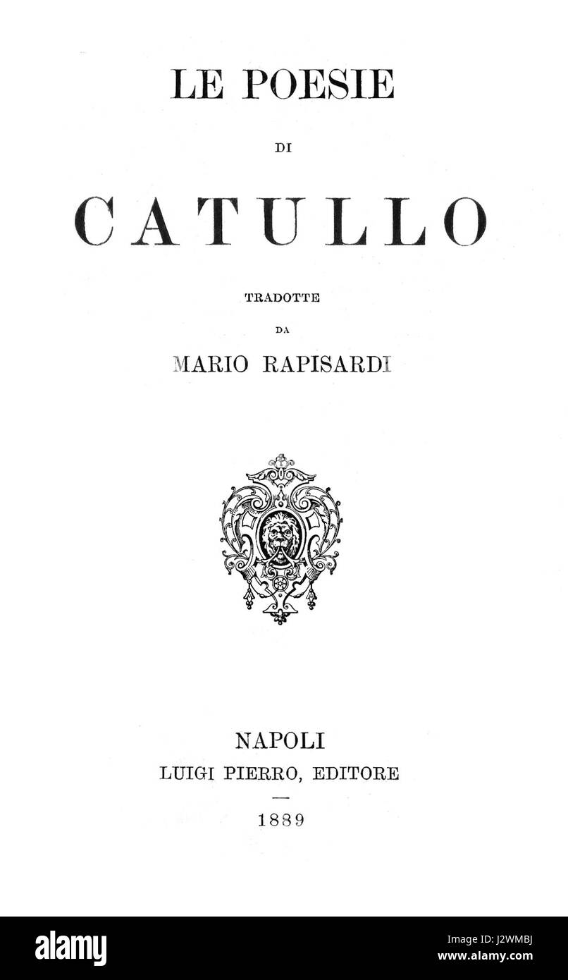 'Catullo 003' may refer to a work or an item associated with the Roman ...