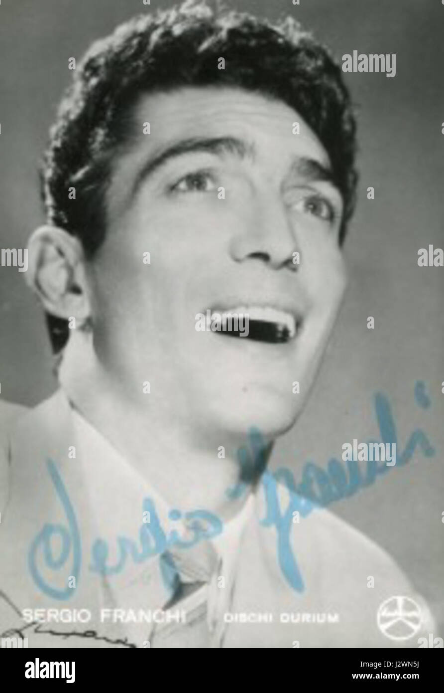 Sergio Franchi Disco Durium 1960 Stock Photo - Alamy