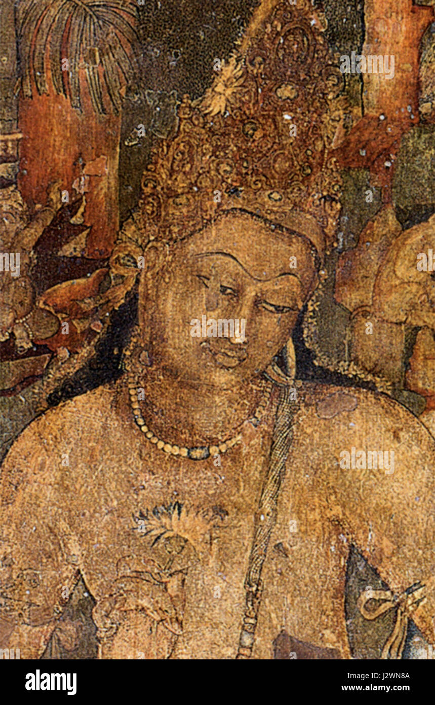 The Ajanta Padmapani is a famous Buddhist mural located in the Ajanta ...