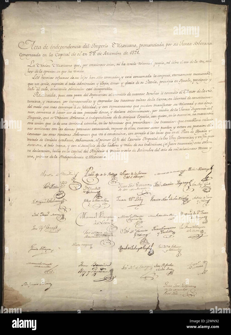 Mexico 1821 map hi-res stock photography and images - Alamy