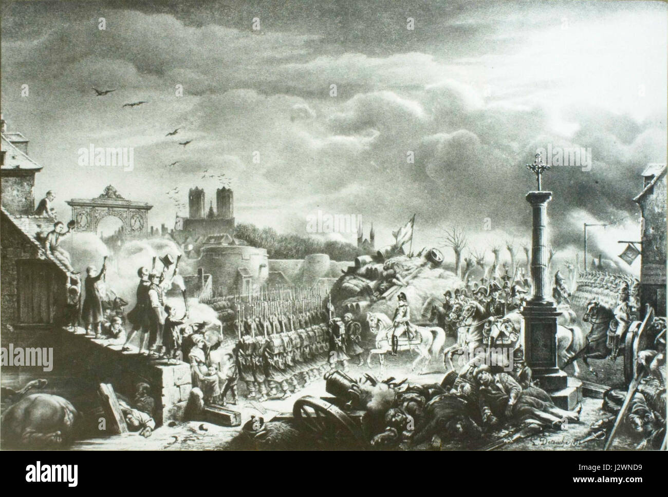 The Battle of Reims occurred in 1814 during the Napoleonic Wars. It was ...