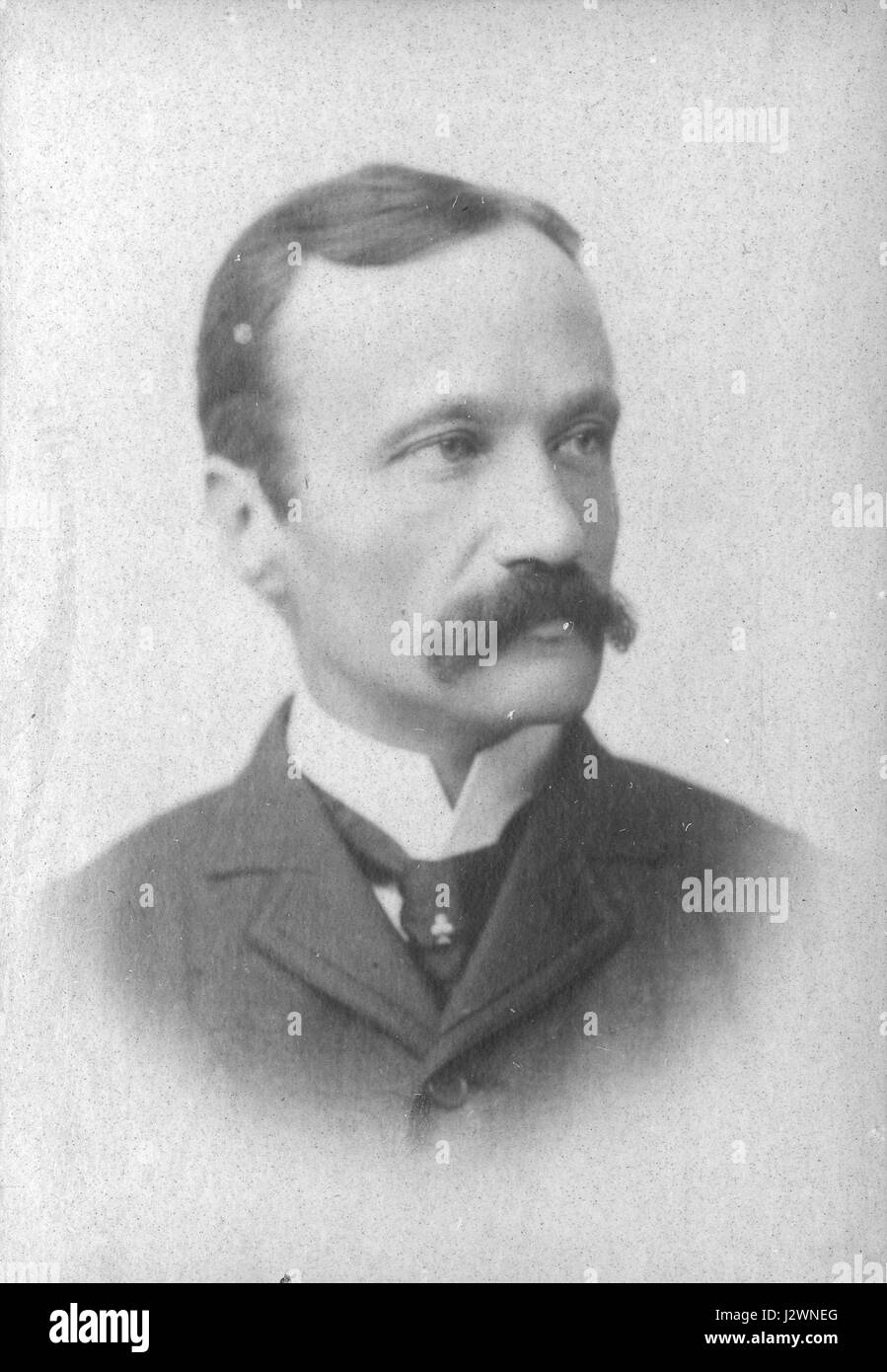 A photograph of Arrigo Boito, an influential Italian composer ...