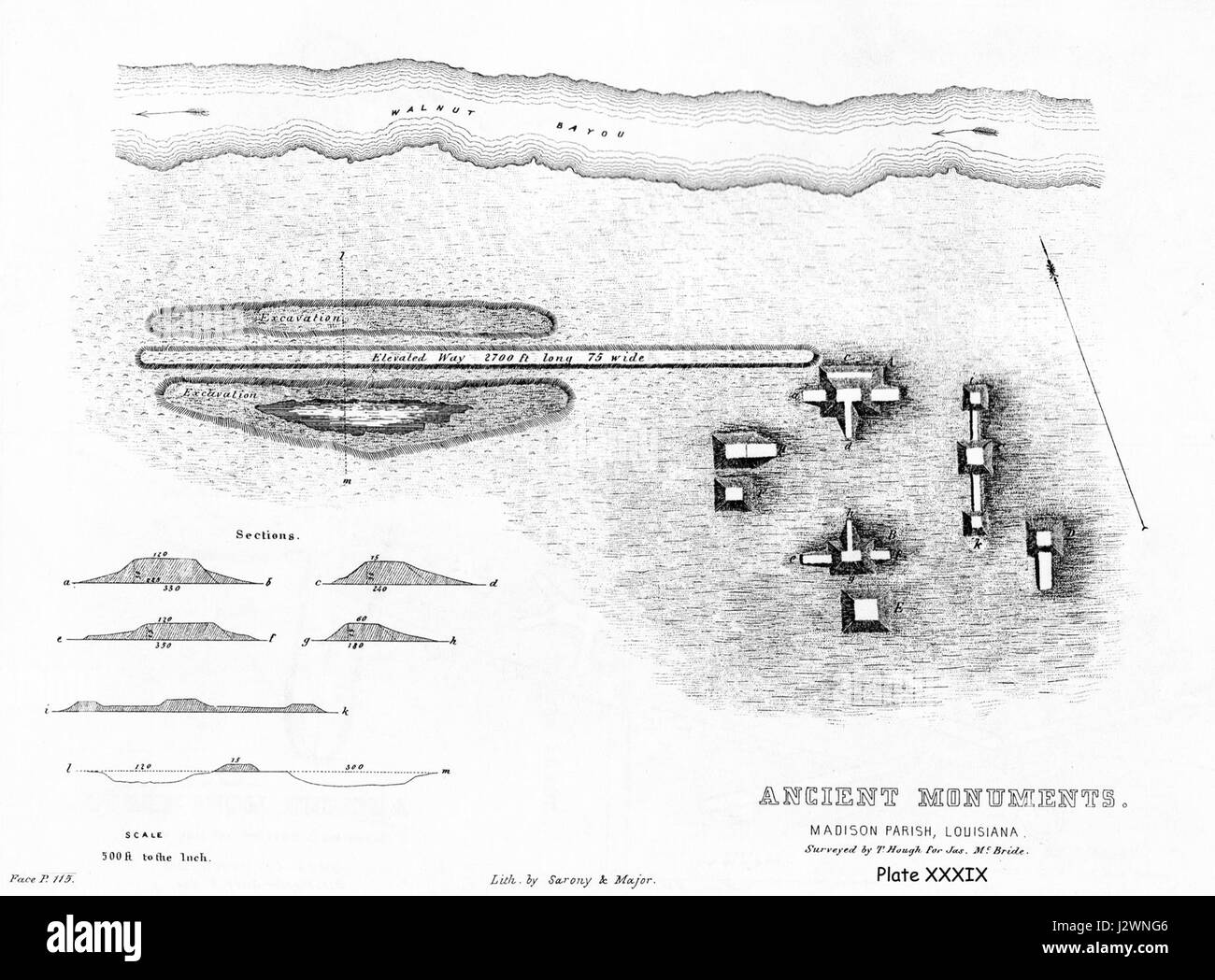 Madison parish map Black and White Stock Photos & Images - Alamy