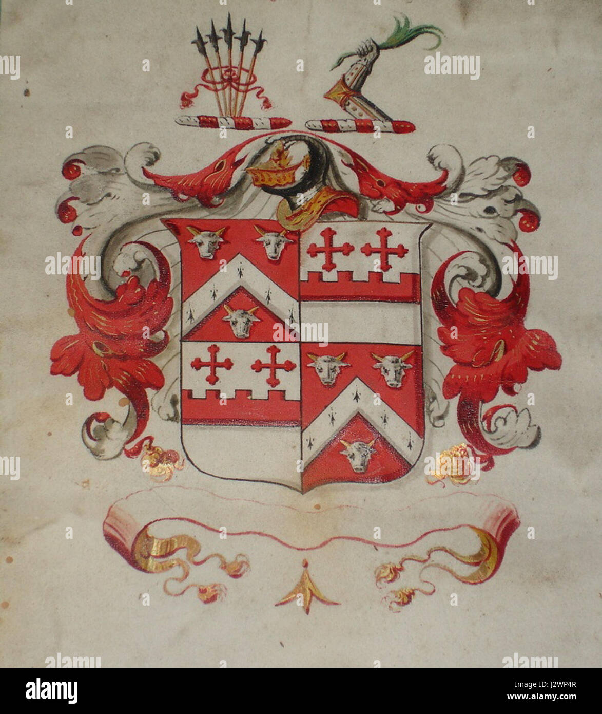 The arms of Bullock and Watson, granted in 1810, represent the heraldic ...