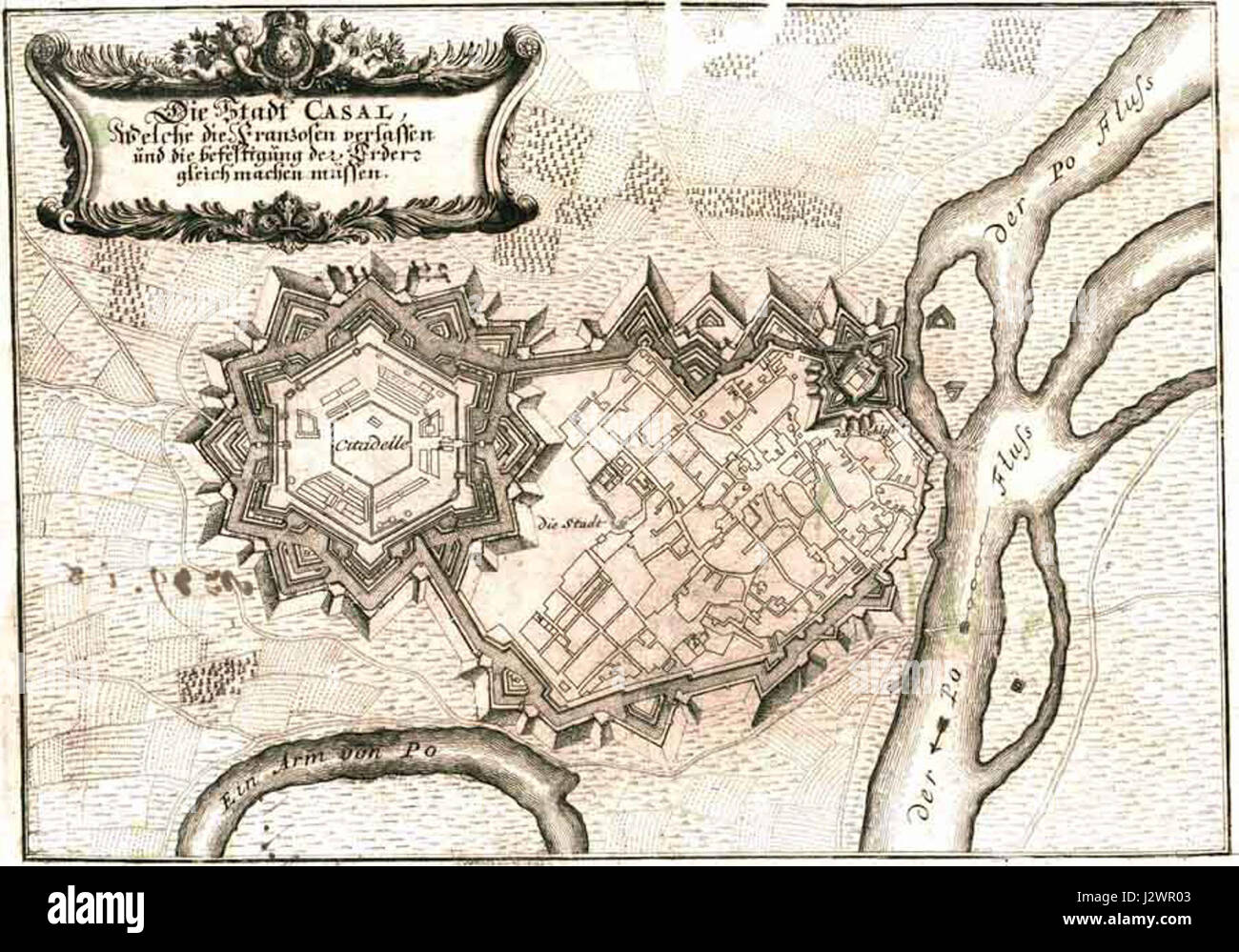 Casale Monferrato map (018 004 Stock Photo - Alamy