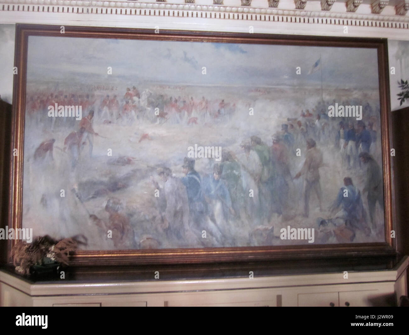 This painting depicts the Battle of New Orleans (NOLA), a key battle in ...