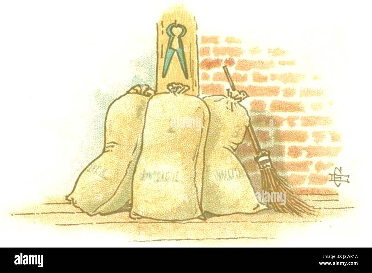 Baa baa black sheep illustration hi-res stock photography and images ...