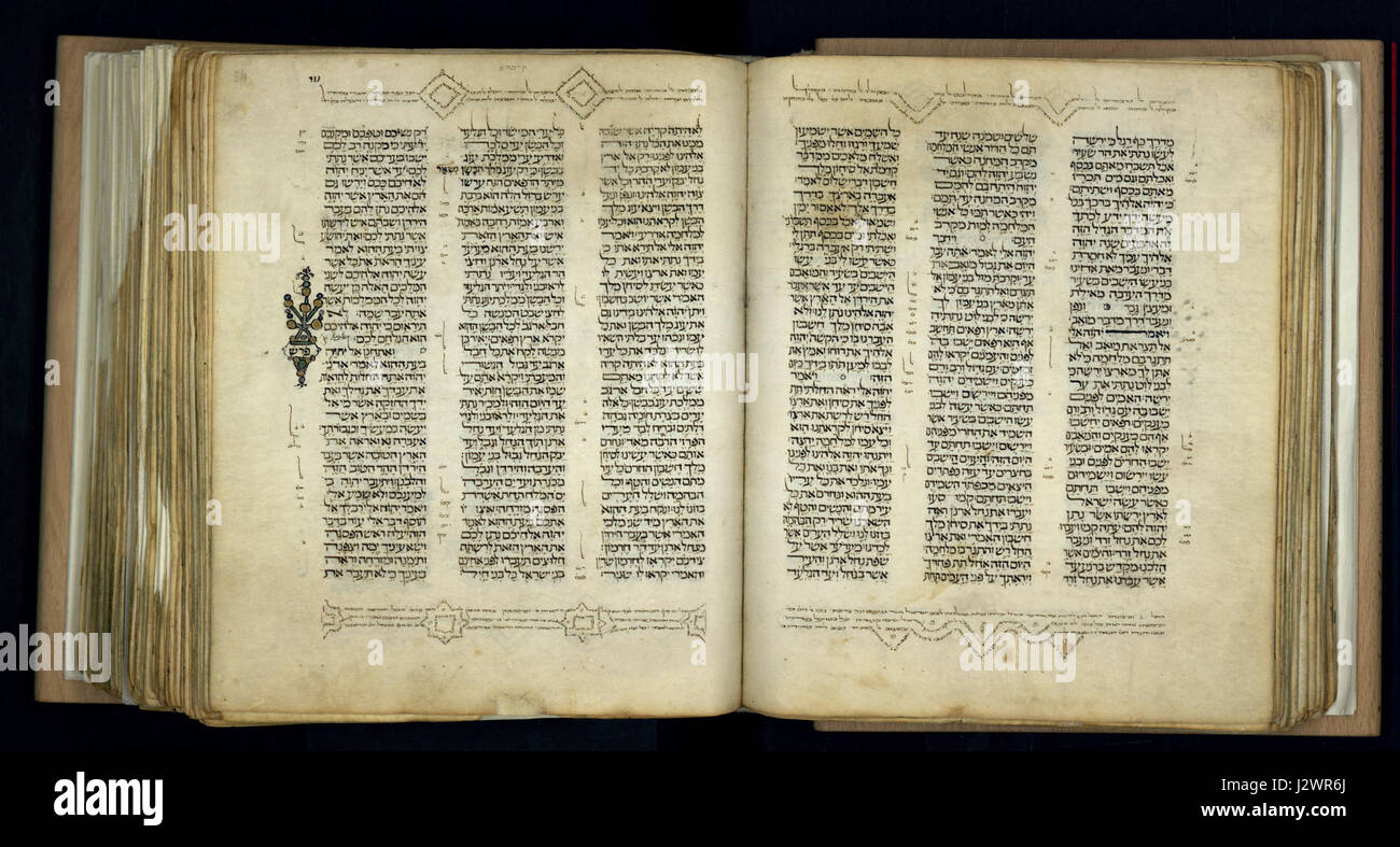 This 1300s Bible, a rare medieval manuscript, contains religious texts ...