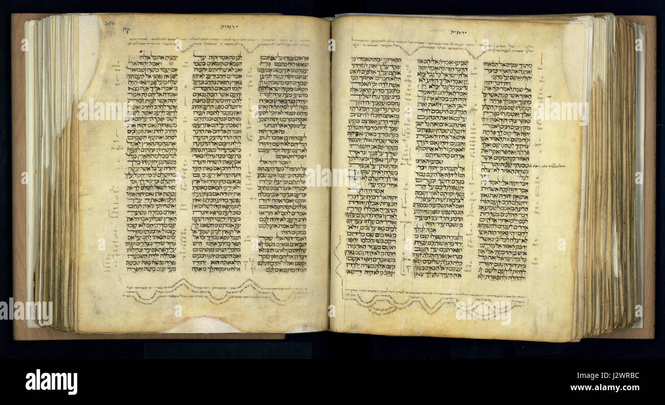 This is an image of a Bible from the year 1300, showcasing the ...