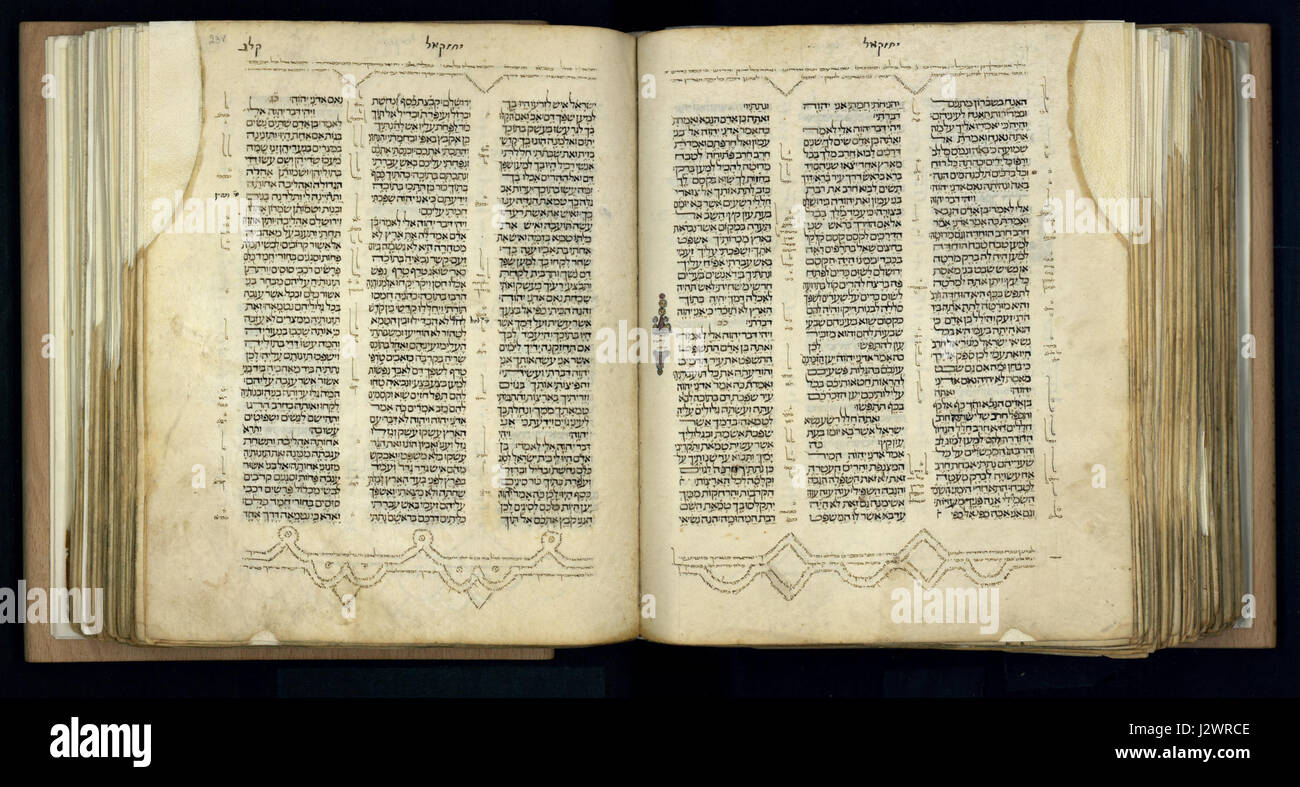This 1300 manuscript of the Bible is a medieval illuminated text ...