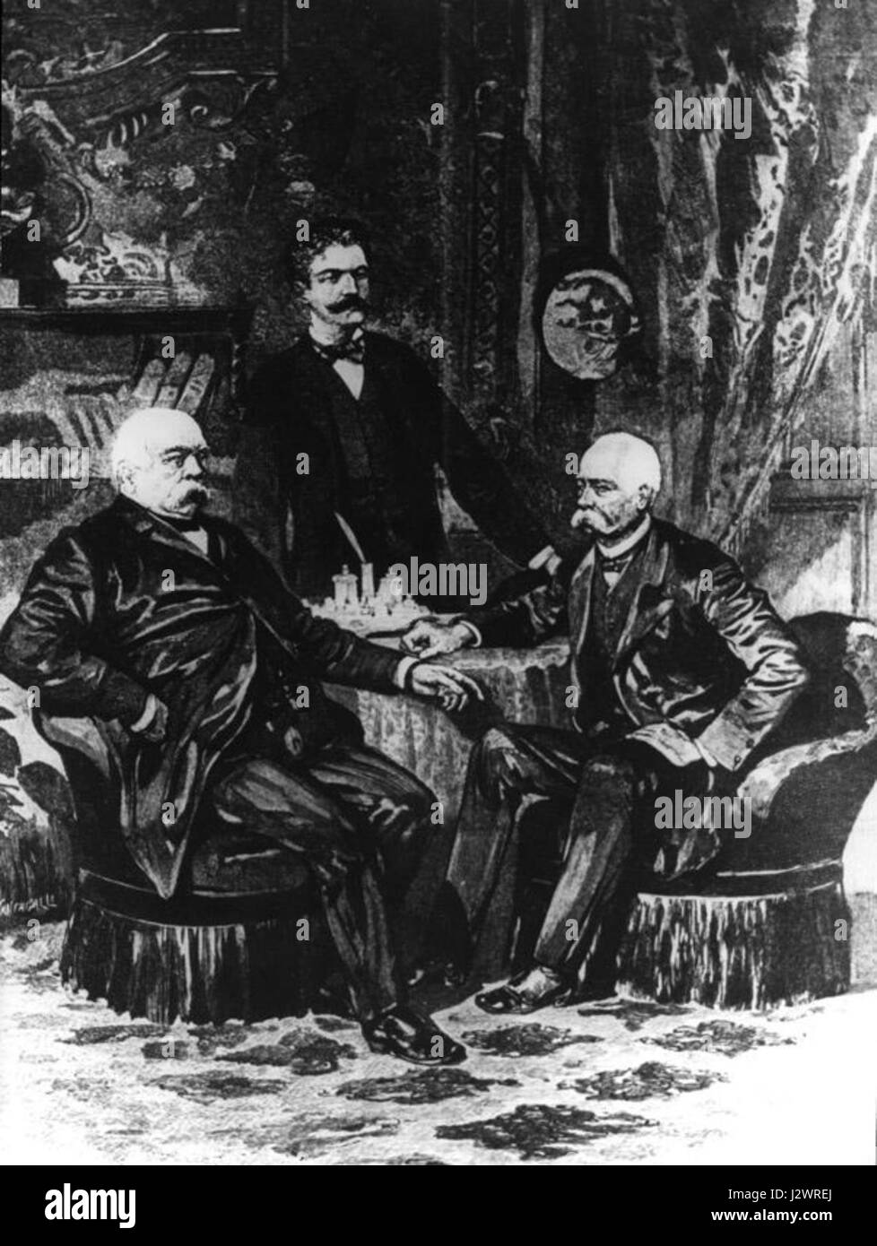 Bismarck e Crispi 1887 Stock Photo - Alamy