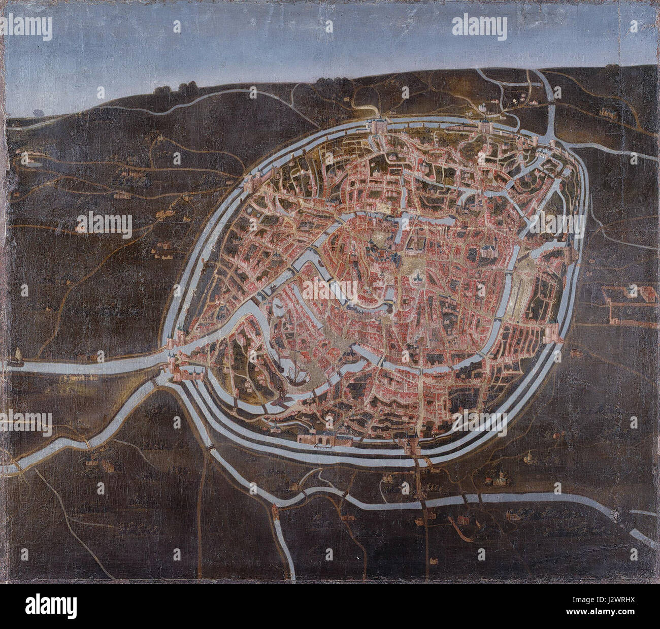 Map of bruges hi-res stock photography and images - Alamy