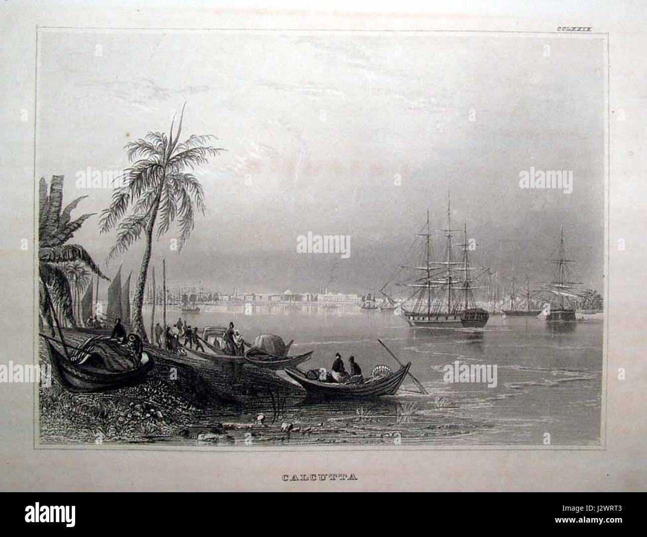 Old map of calcutta hi-res stock photography and images - Alamy