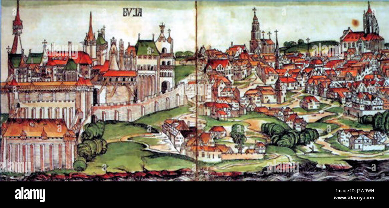 Map of buda hi-res stock photography and images - Alamy