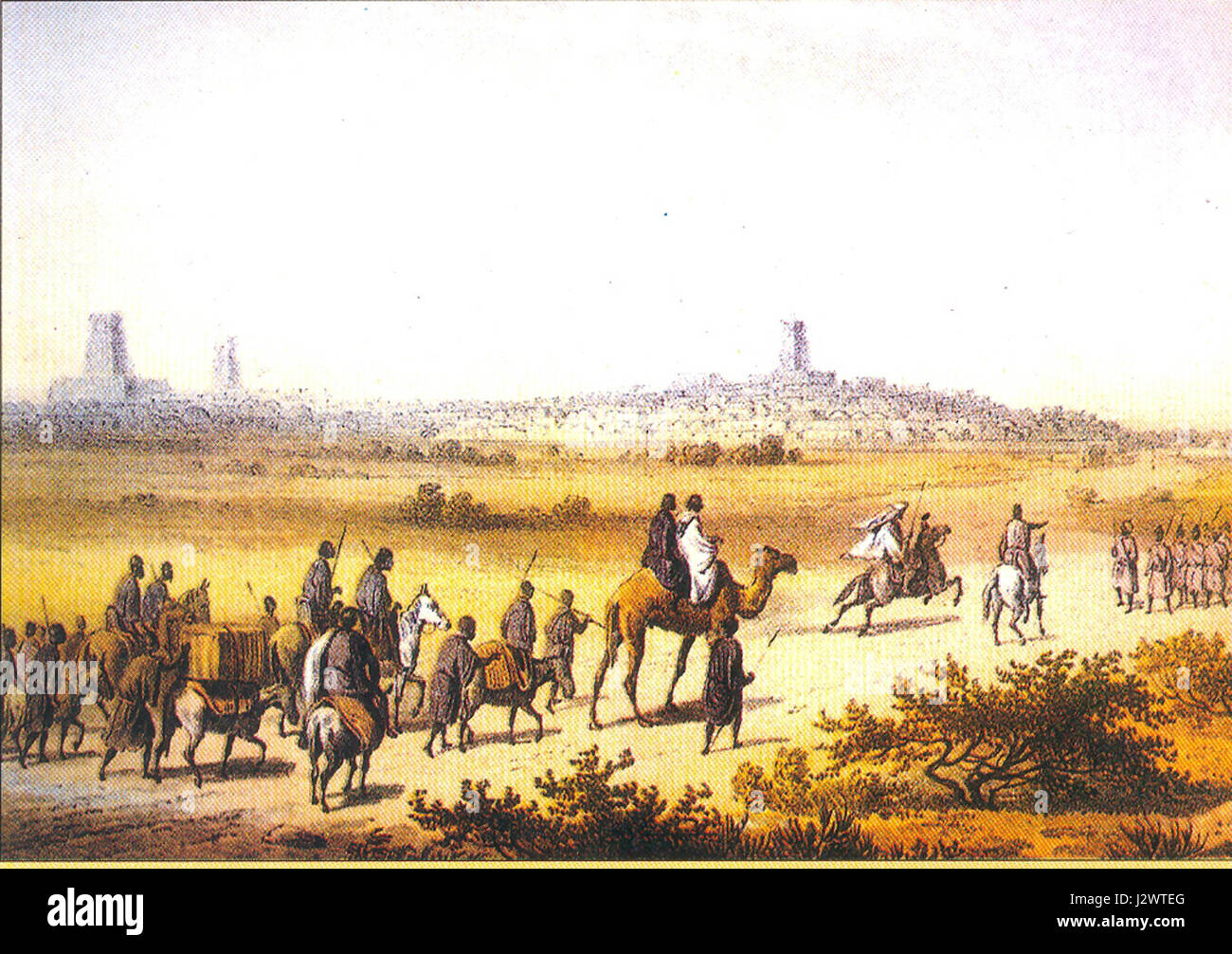 Berber Trade with Timbuktu 1300s Stock Photo - Alamy