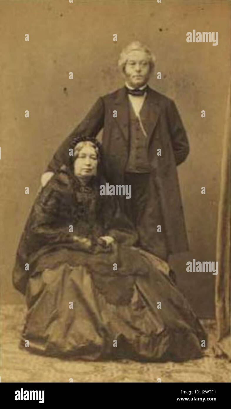 This portrait by S. Kohn depicts Carl and Rosa Wedell-Wedellsborg ...