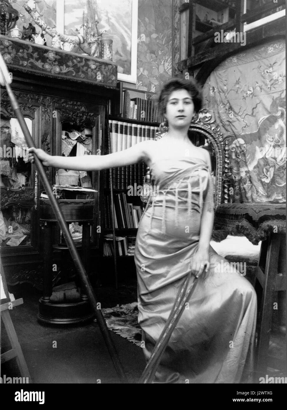 Alfons Mucha, a renowned Czech artist, is famous for his Art Nouveau style. This photograph ...