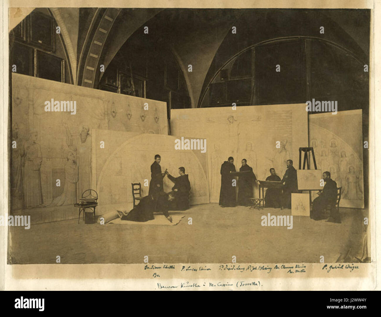 The Beuroner Maler in Monte Cassino from 1878 refers to the painting ...